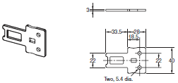 D4JL, D4JL-SK40 Guard Lock Safety-door Switch/Slide key/Dimensions | OMRON Industrial Automation ...