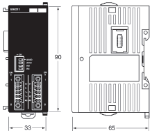 CPM2C Compact PLC series/Dimensions | OMRON Industrial Automation Singapore