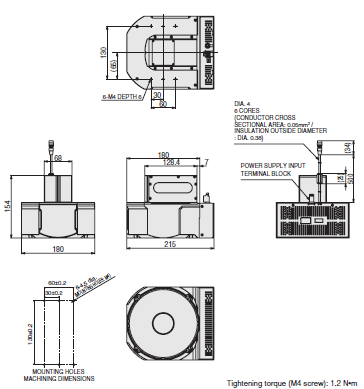 FL Series Lighting for Image Processing/Dimensions | OMRON Industrial ...