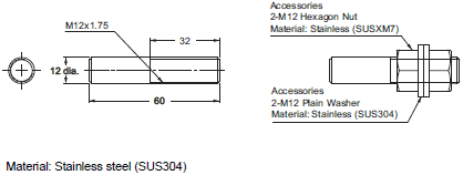E3AS Series Distance-settable Photoelectric Sensor/Dimensions | OMRON ...