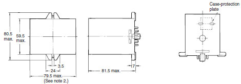 MM Power Relay/Dimensions | OMRON Industrial Automation Singapore